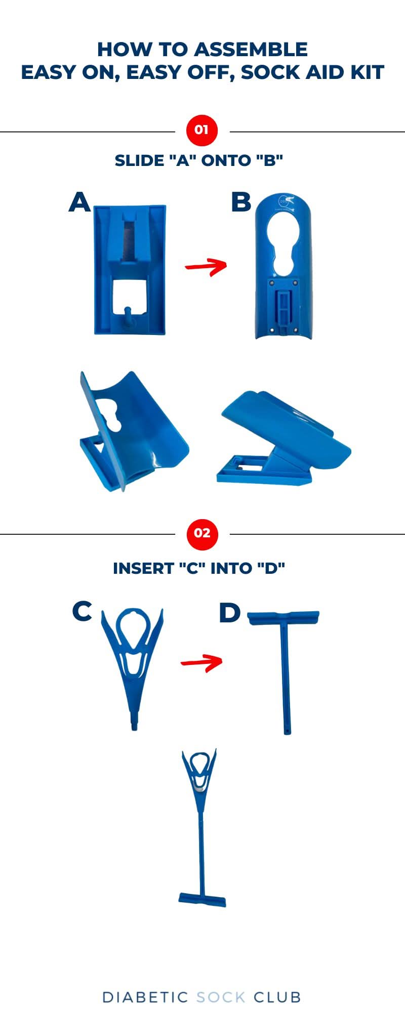 DSC Sock Aid Slider Kit (Easy On, Easy Off)